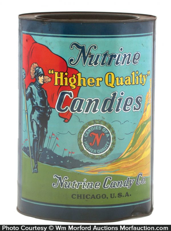 Nutrine Candies Tin • Antique Advertising