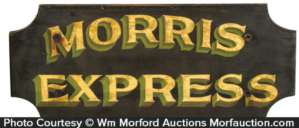 Morris Express Sign • Antique Advertising