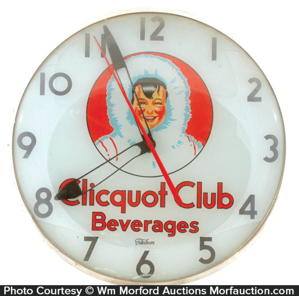 Clicquot Club Clock • Antique Advertising