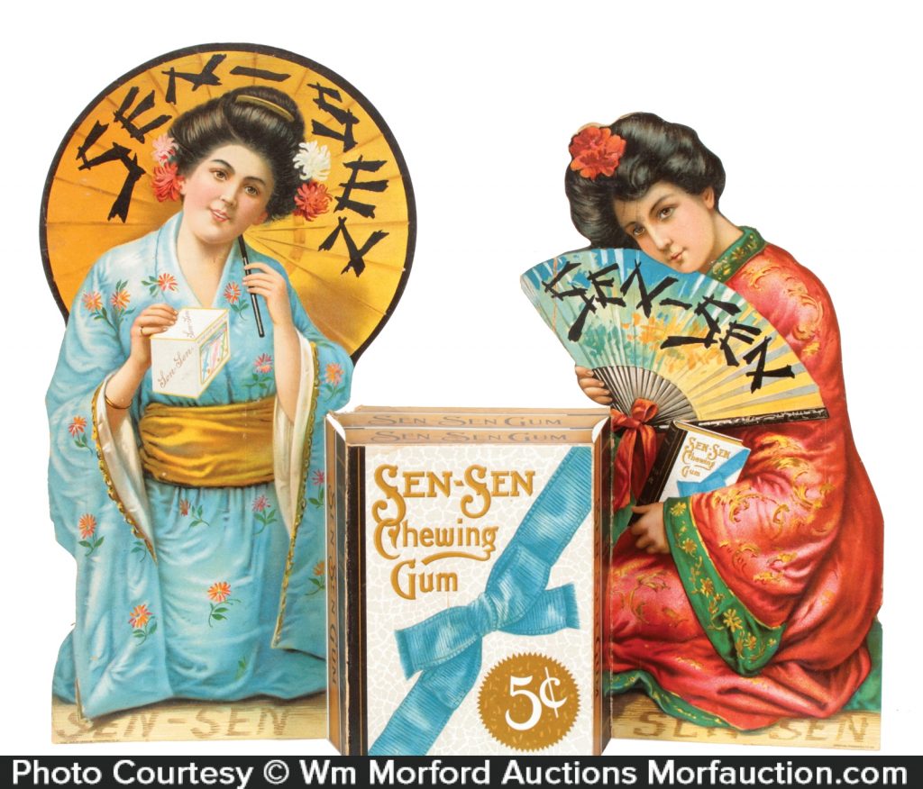 Sen-Sen Gum Display • Antique Advertising