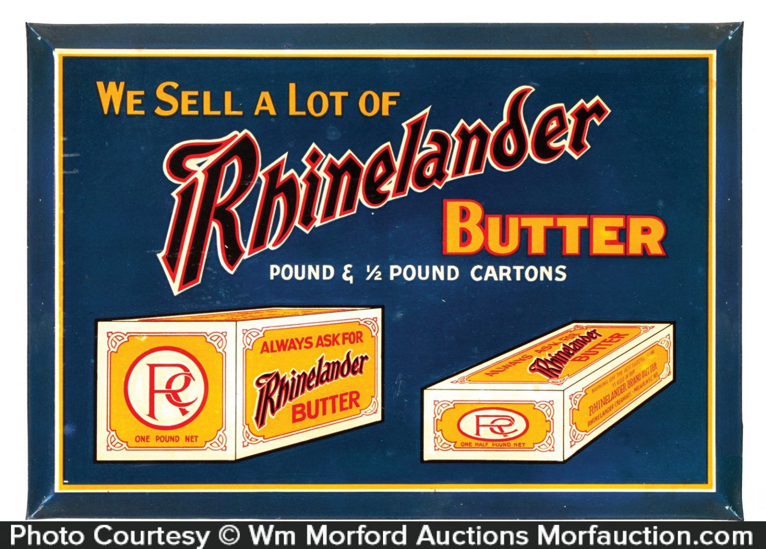 Rhinelander Butter Sign • Antique Advertising