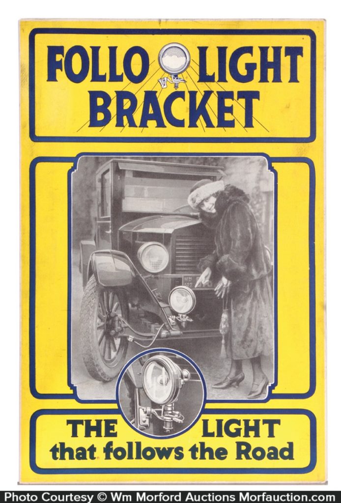 Follo Light Bracket Sign • Antique Advertising