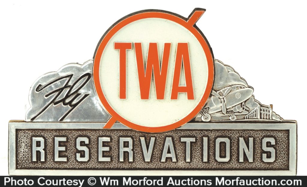 Fly Twa Sign • Antique Advertising