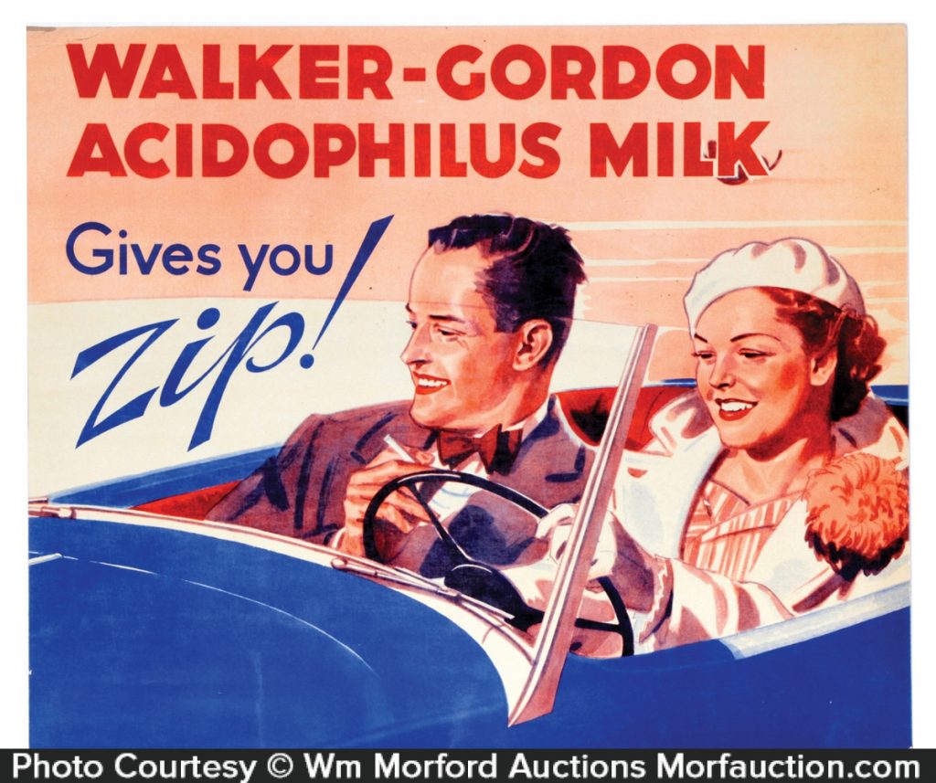 Walker Gordon Milk Signs • Antique Advertising