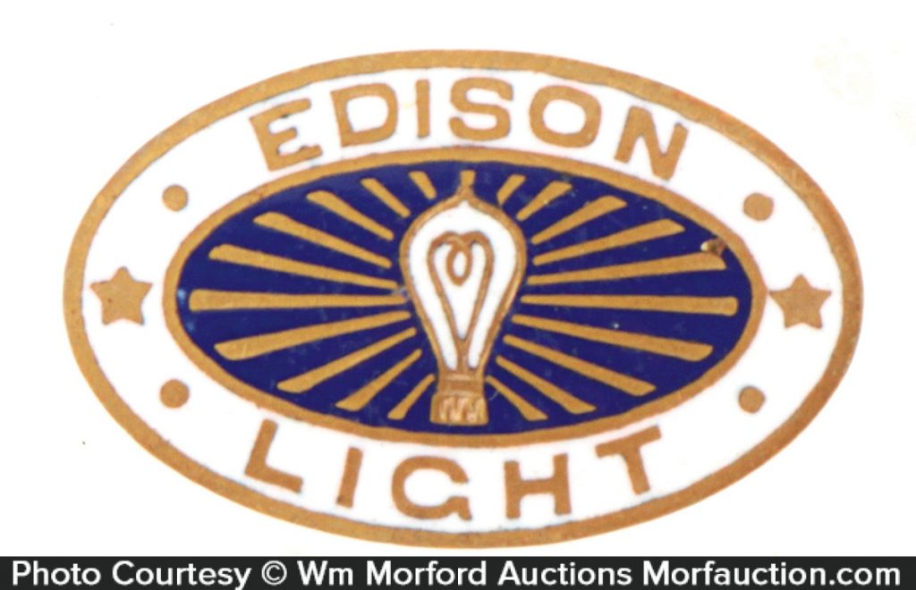 Edison Lights Pin • Antique Advertising
