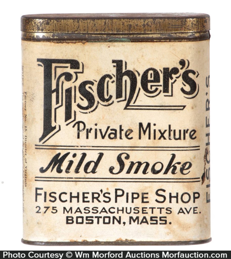 Fischer's Tobacco Tin • Antique Advertising