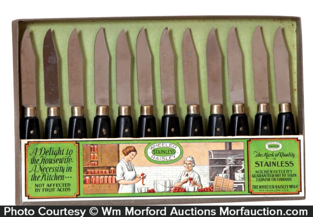 Wheeler Raisley Cutlery Display • Antique Advertising
