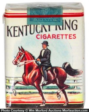 Kentucky King Cigarette Pack • Antique Advertising