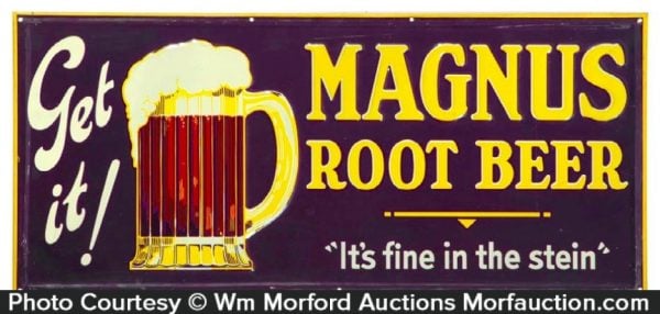 Magnus Root Beer Sign • Antique Advertising