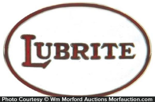 Lubrite Badge • Antique Advertising