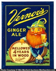 Vernor's Ginger Ale Sign • Antique Advertising