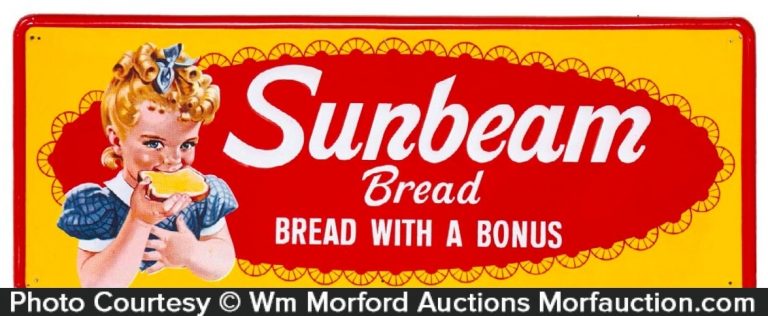 Antique Advertising | Sunbeam Bread Sign • Antique Advertising