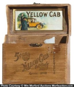 Yellow Cab Cigar Box • Antique Advertising