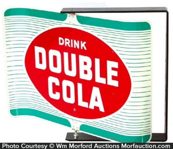 Double-Cola Soda Sign • Antique Advertising