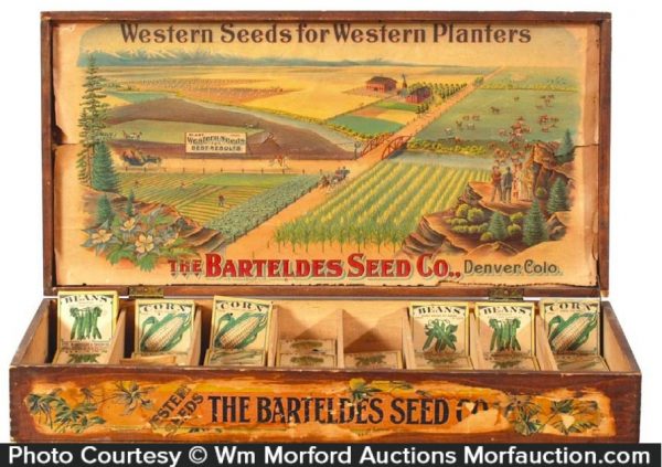 Western Seeds Box • Antique Advertising