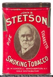 Stetson Tobacco Tin • Antique Advertising