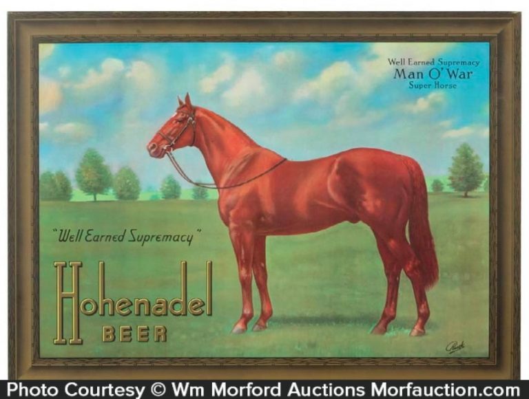 Hohenadel Beer Sign • Antique Advertising