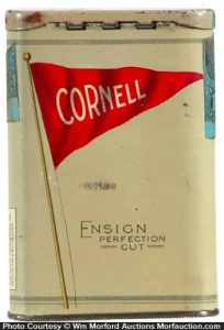 Ensign Tobacco Cornell Tin • Antique Advertising