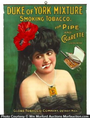 Duke Of York Tobacco Sign • Antique Advertising