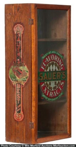 Sauer's Extracts Case • Antique Advertising