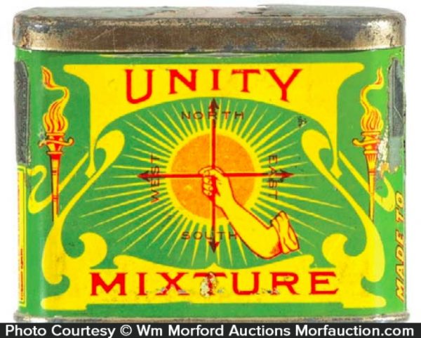 Unity Mixture Tobacco Tin • Antique Advertising