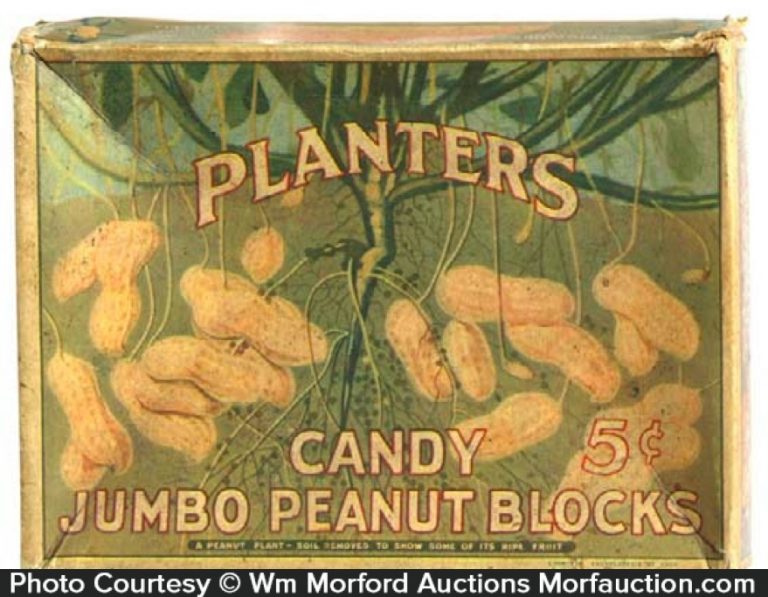 Planters Jumbo Peanut Blocks Box • Antique Advertising