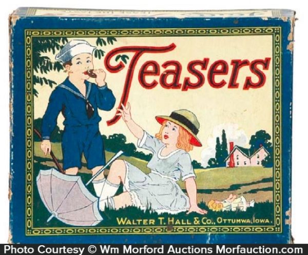 Teasers Candy Box • Antique Advertising