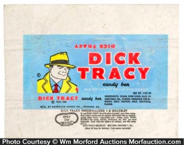 Dick Tracy Candy Wrapper • Antique Advertising