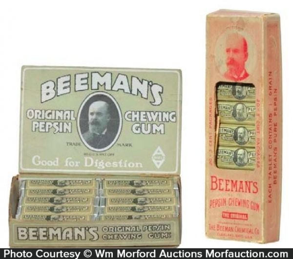 Beeman's Pepsin Gum Display • Antique Advertising