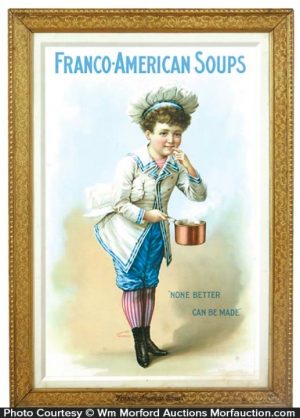Franco-American Soup Sign • Antique Advertising