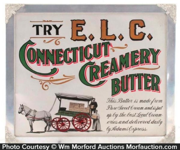 Connecticut Creamery Butter Sign • Antique Advertising