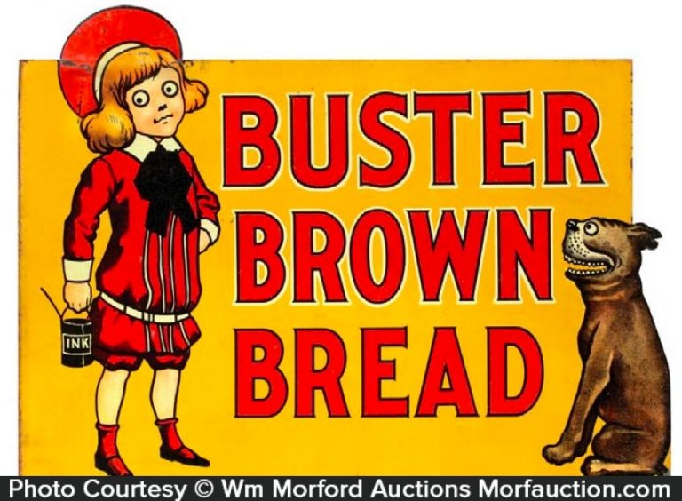 Buster Brown Bread Sign • Antique Advertising