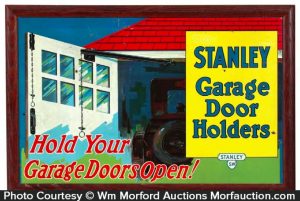 Antique Advertising | Stanley Garage Door Holders Sign • Antique ...