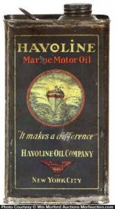Havoline Marine Oil Can • Antique Advertising