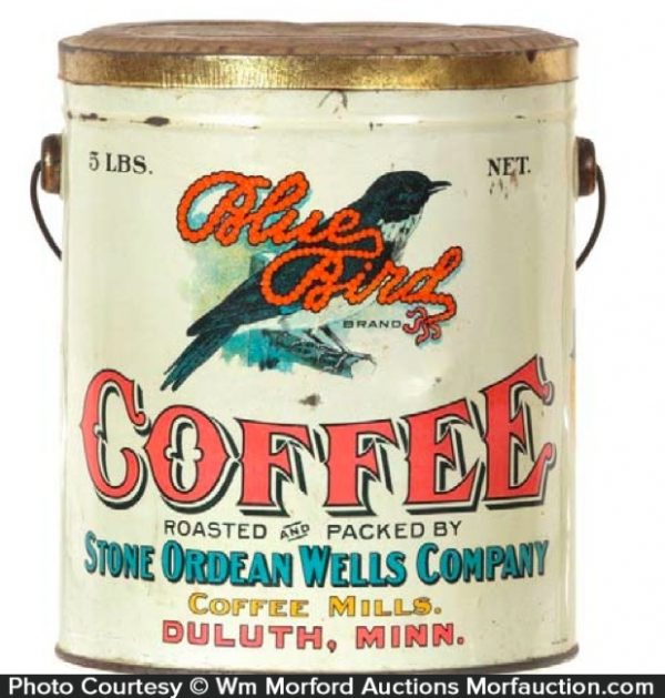 Blue Bird Coffee Pail • Antique Advertising