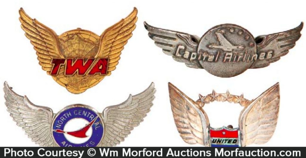 Vintage Airline Badges • Antique Advertising
