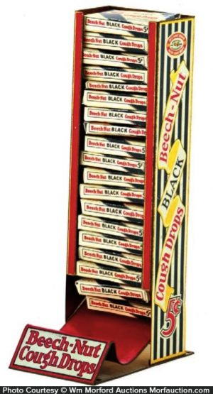Beech-Nut Cough Drops Display • Antique Advertising