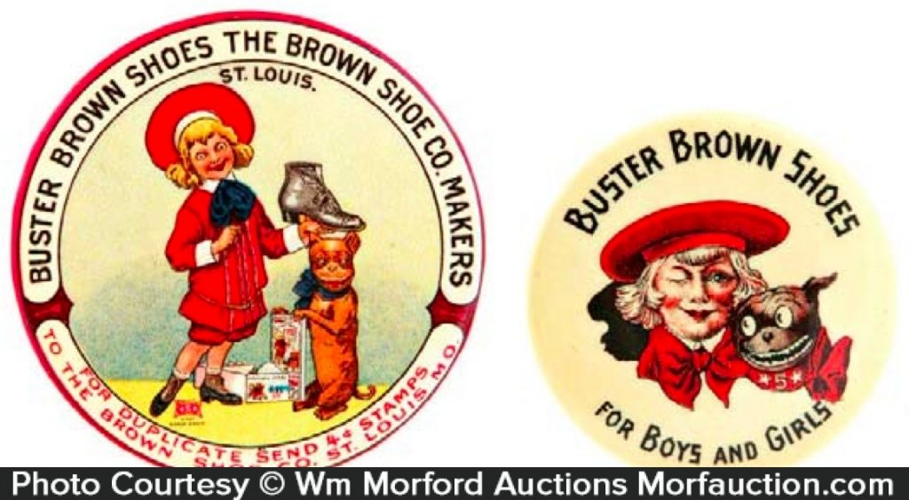 Buster Brown Shoes Pocket Mirrors • Antique Advertising