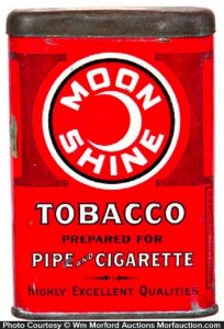 Moon Shine Tobacco Tin • Antique Advertising