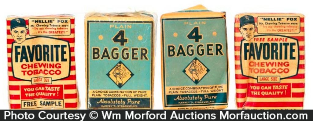 Vintage Baseball Theme Tobacco Packs • Antique Advertising
