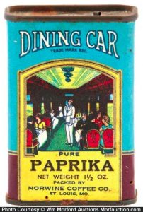 Dining Car Spice Tin • Antique Advertising