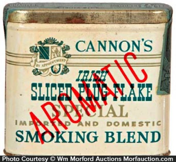 Cannon's Irish Tobacco Tin • Antique Advertising