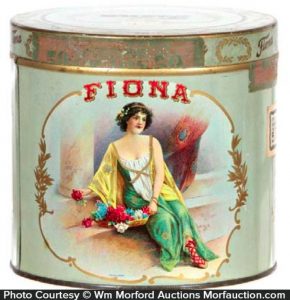 Fiona Cigar Tin • Antique Advertising