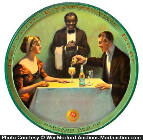 Harvard Beer Tray • Antique Advertising