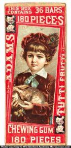 Adams Chewing Gum Box • Antique Advertising
