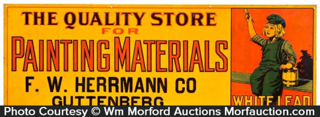 Dutch Boy Paint Sign • Antique Advertising