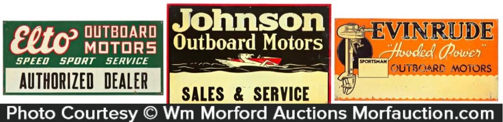 Vintage Outboard Motor Signs • Antique Advertising