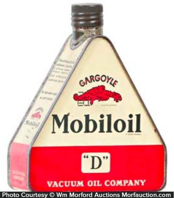Gargoyle Mobiloil Oil Can • Antique Advertising