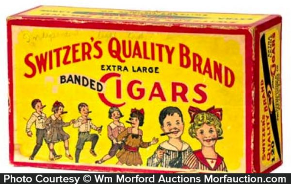 Switzer's Candy Cigars Box • Antique Advertising