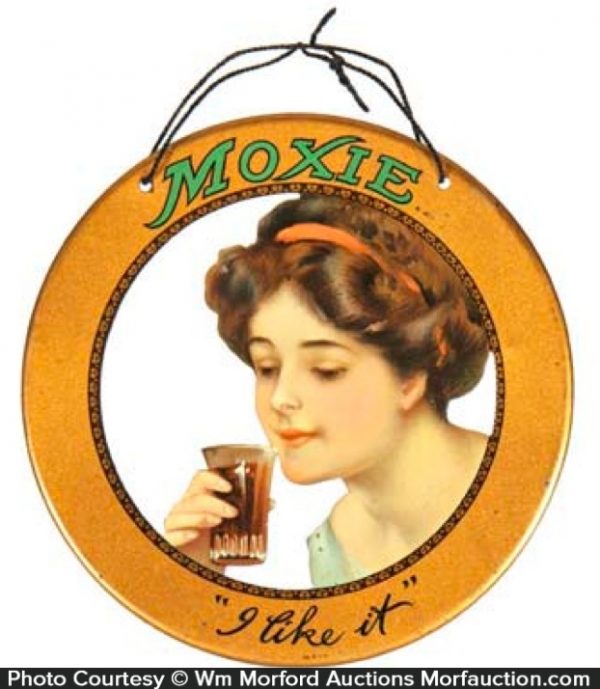 Moxie Die-Cut Sign • Antique Advertising